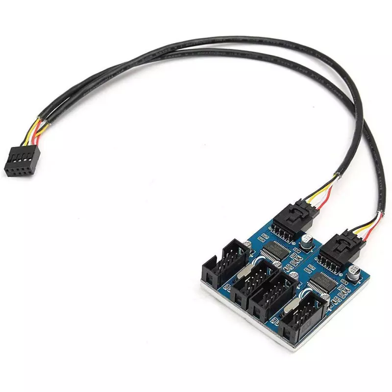 HUB USB 2.0 interne ILS 1 port USB vers 4 USB 9Pin