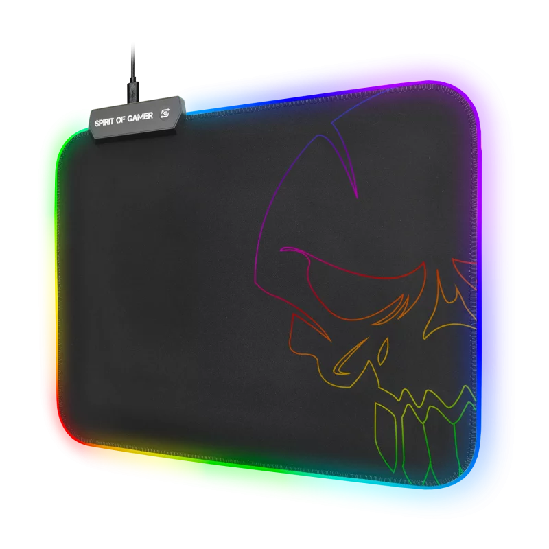 Tapis Spirit Of Gamer Skull RGB Gaming Mouse Pad 300x230x3mm