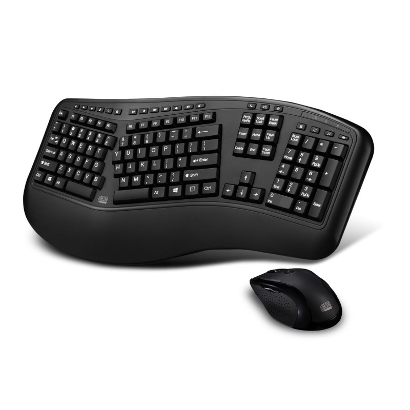 Pack Clavier Souris ADESSO Ergonomique Sans Fil Pack Clavier Souris ADESSO Ergonomique Sans Fil