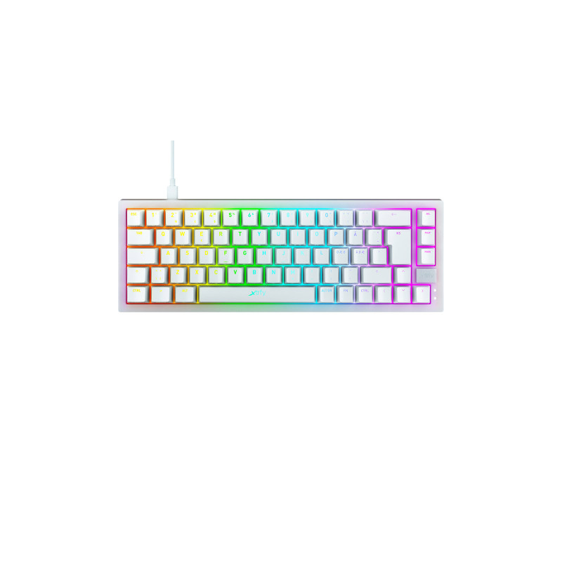 Clavier Gaming mécanique Xtrfy K5 Compact RGB Blanc