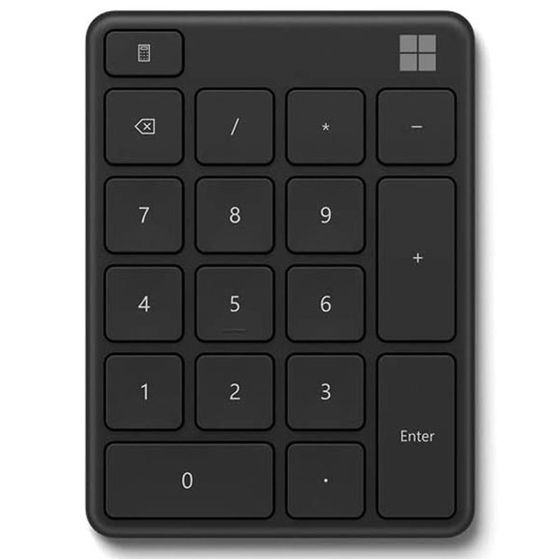 Pavé numérique Bluetooth Microsoft Number Pad Noir 23O-00013