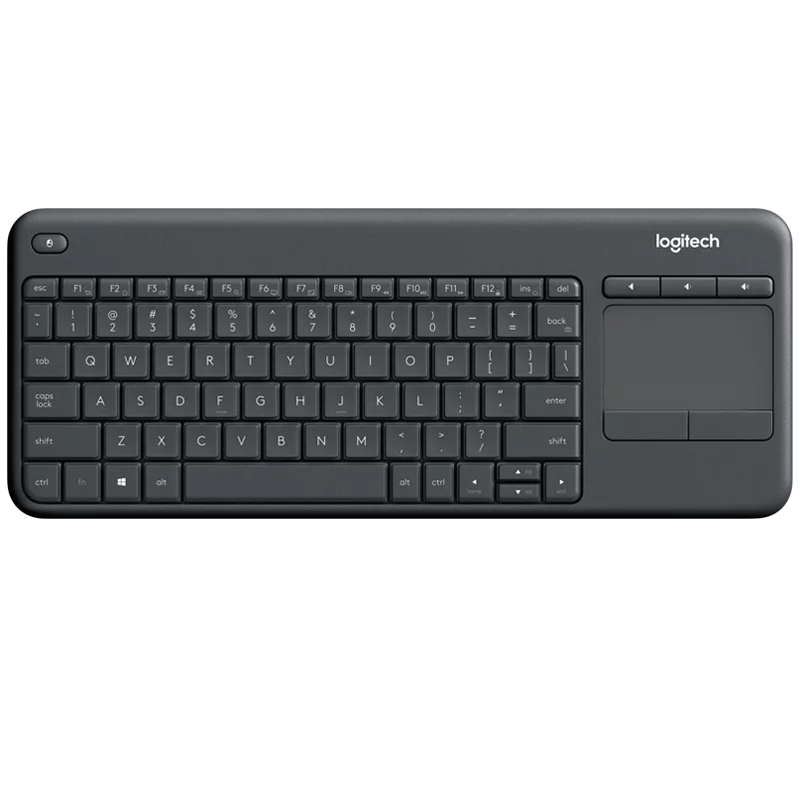 Clavier Logitech Wireless TouchPad Keyboard K400 Plus Noir