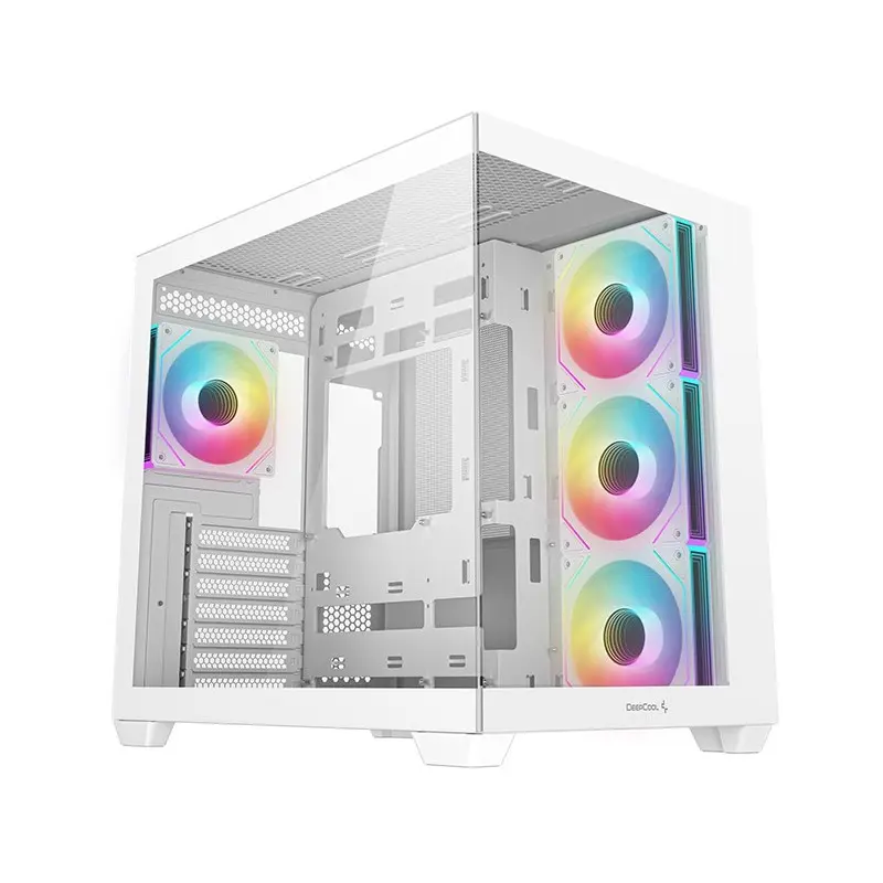 Boitier PC Gamer Aquarium DeepCool CG530 4F WH ARGB Blanc