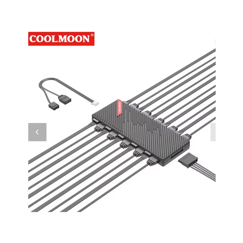 HUB Coolmoon AM10 PWM & ARGB 10 Ports
